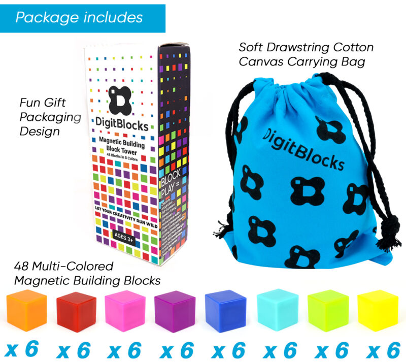 100 Pixel Cubes World Pack Magnetic Building Blocks – BrainSpark