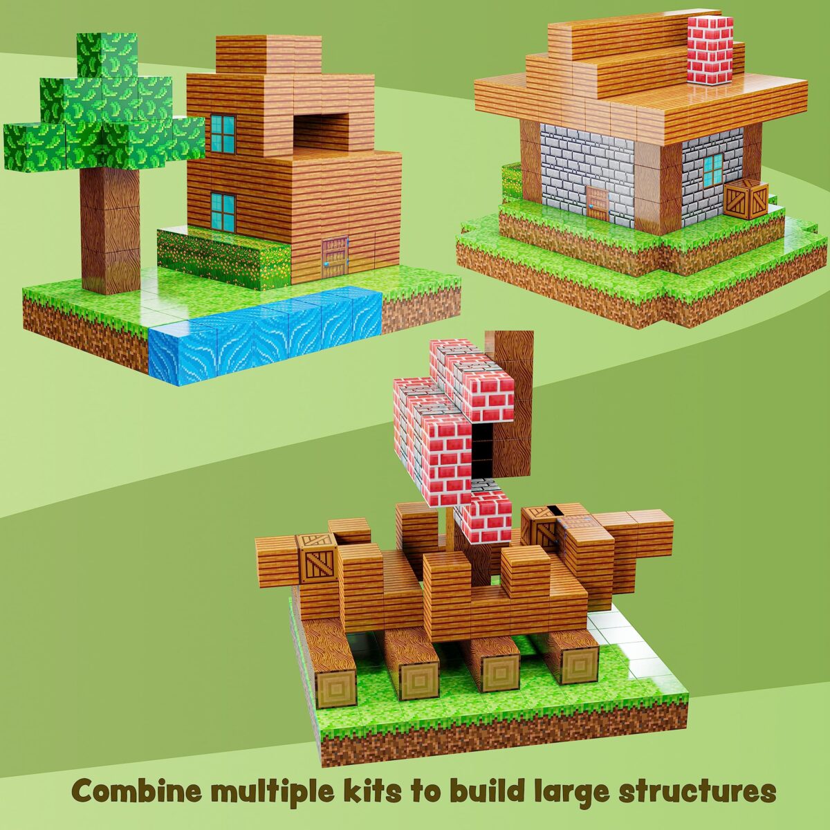 100 Pixel Cubes World Pack Magnetic Building Blocks – BrainSpark