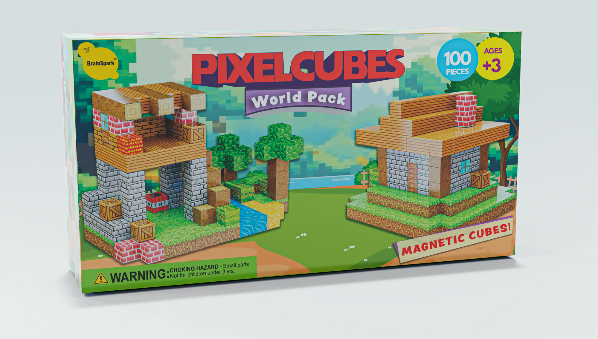 Pixel Cubes Magnetic Building Blocks – BrainSpark