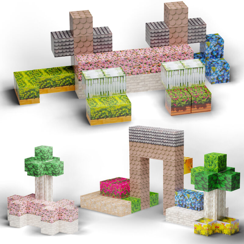 100 Pixel Cubes World Pack Magnetic Building Blocks – BrainSpark